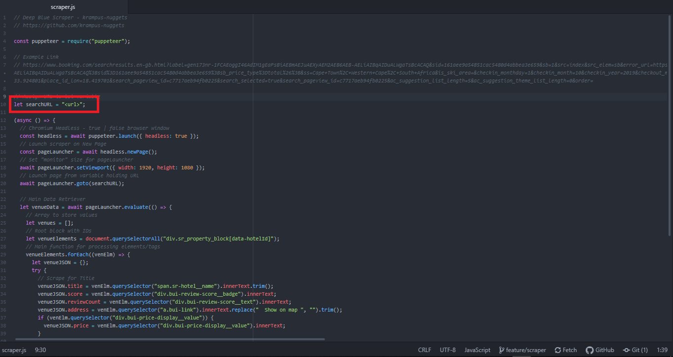 GitHub - krampus-nuggets/deep-blue: booking.com scraper - Puppeteer
